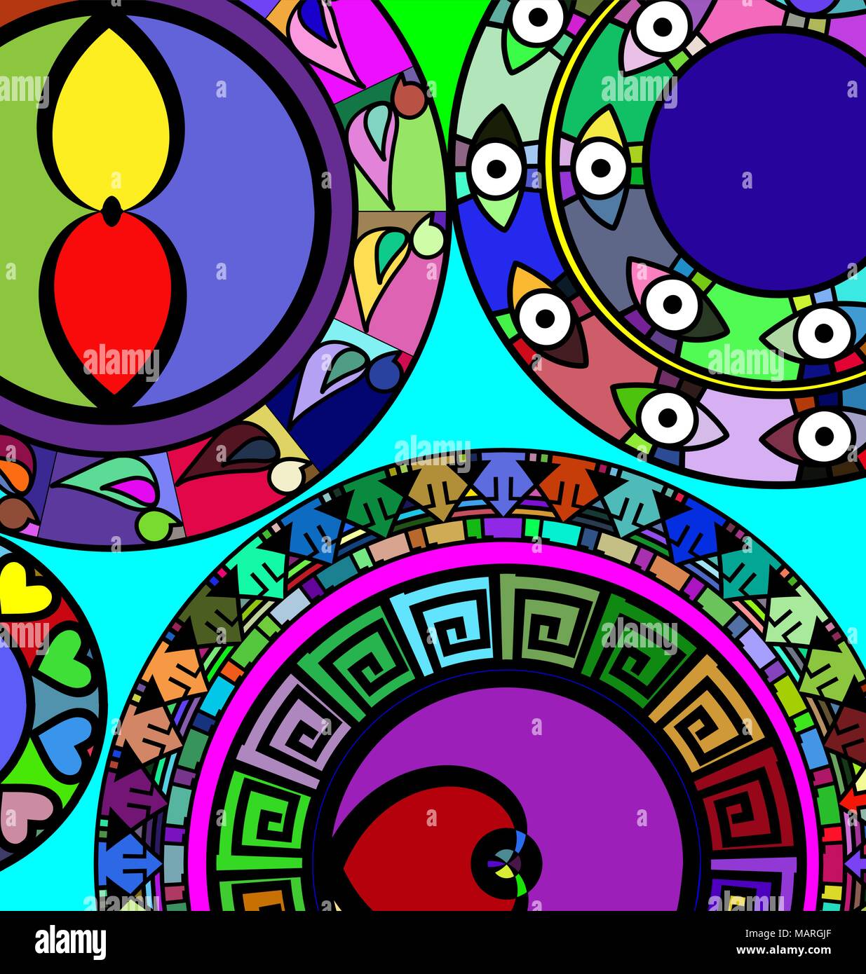 abstract colored circles Stock Vector Image & Art - Alamy