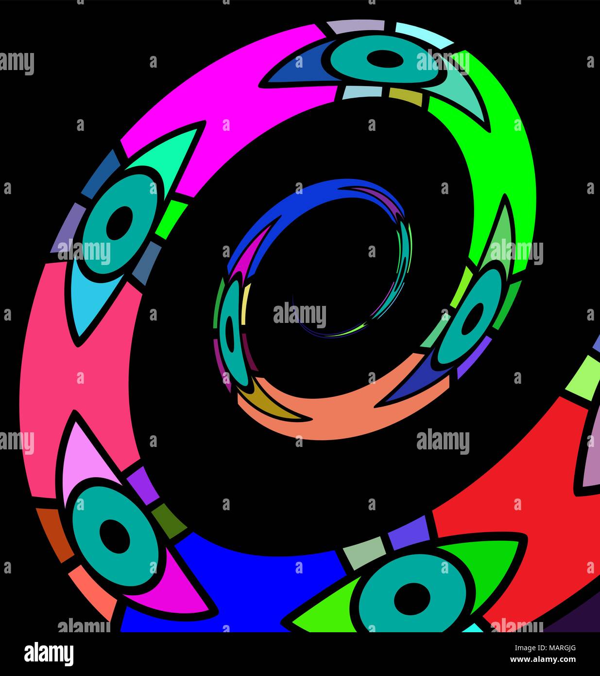 Spiral consisting Stock Vector Images - Alamy