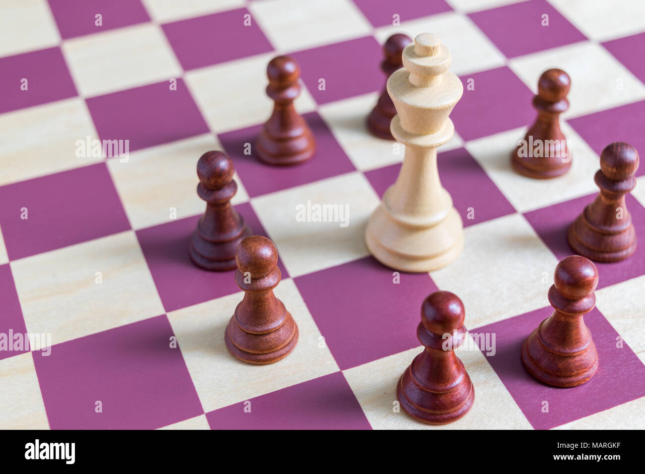 Society concept with chess pieces Stock Photo - Alamy