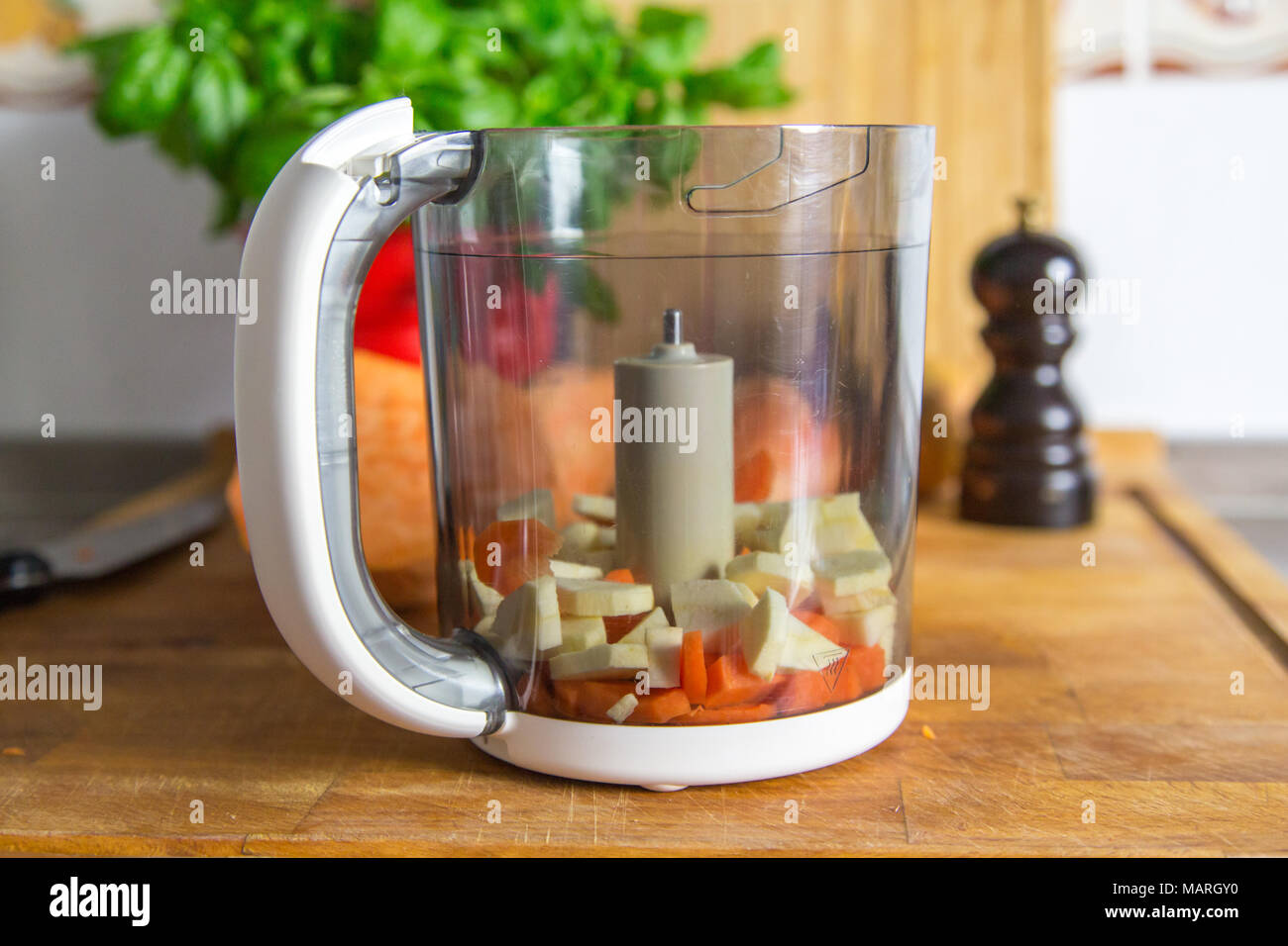 Baby mash selfmade Stock Photo - Alamy