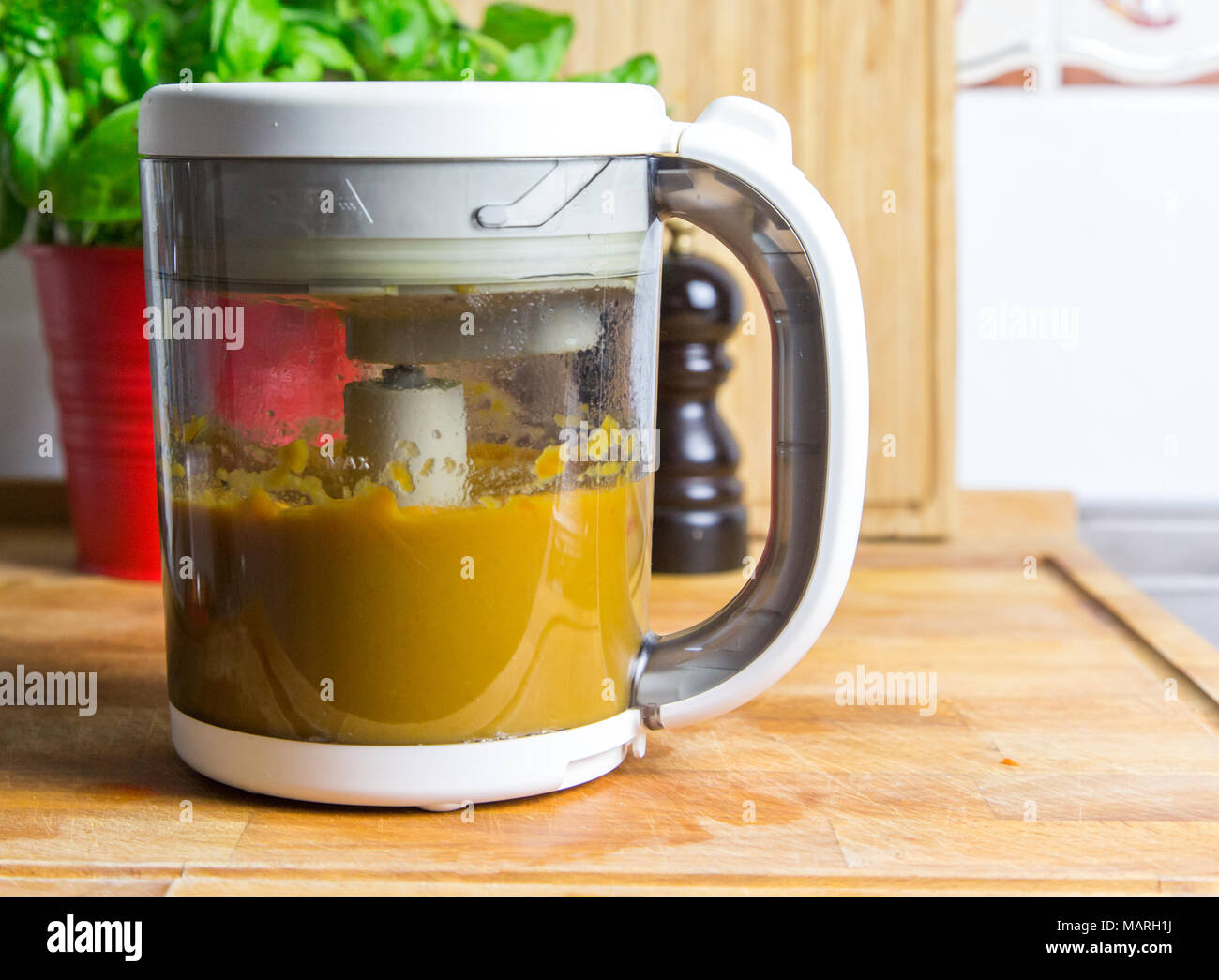 Baby mash selfmade Stock Photo - Alamy