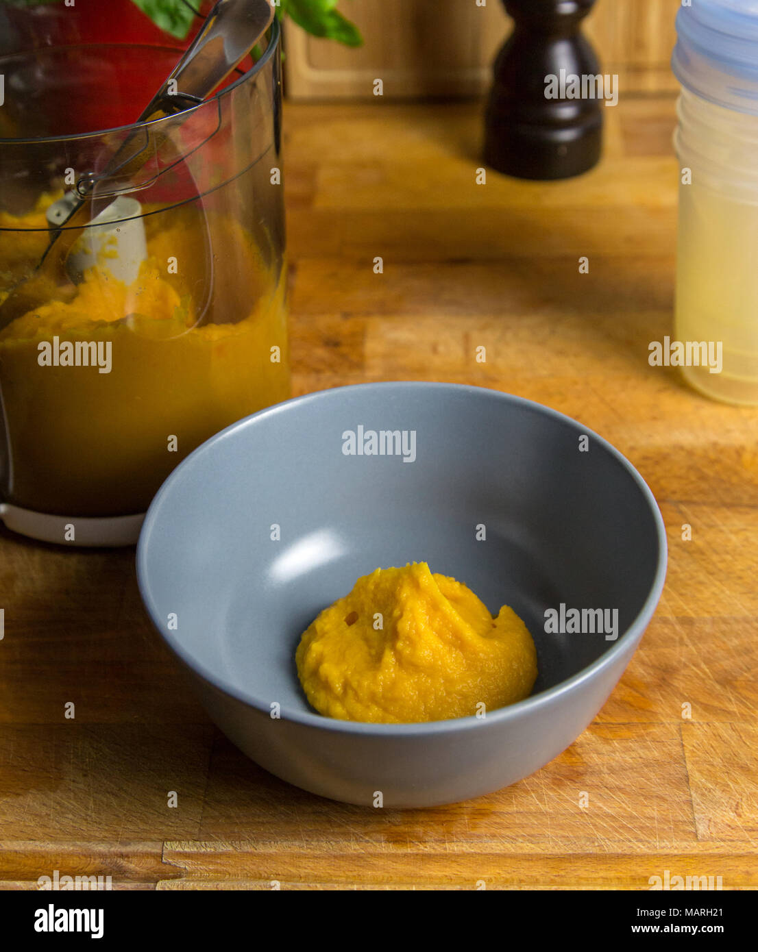 Baby mash selfmade Stock Photo - Alamy