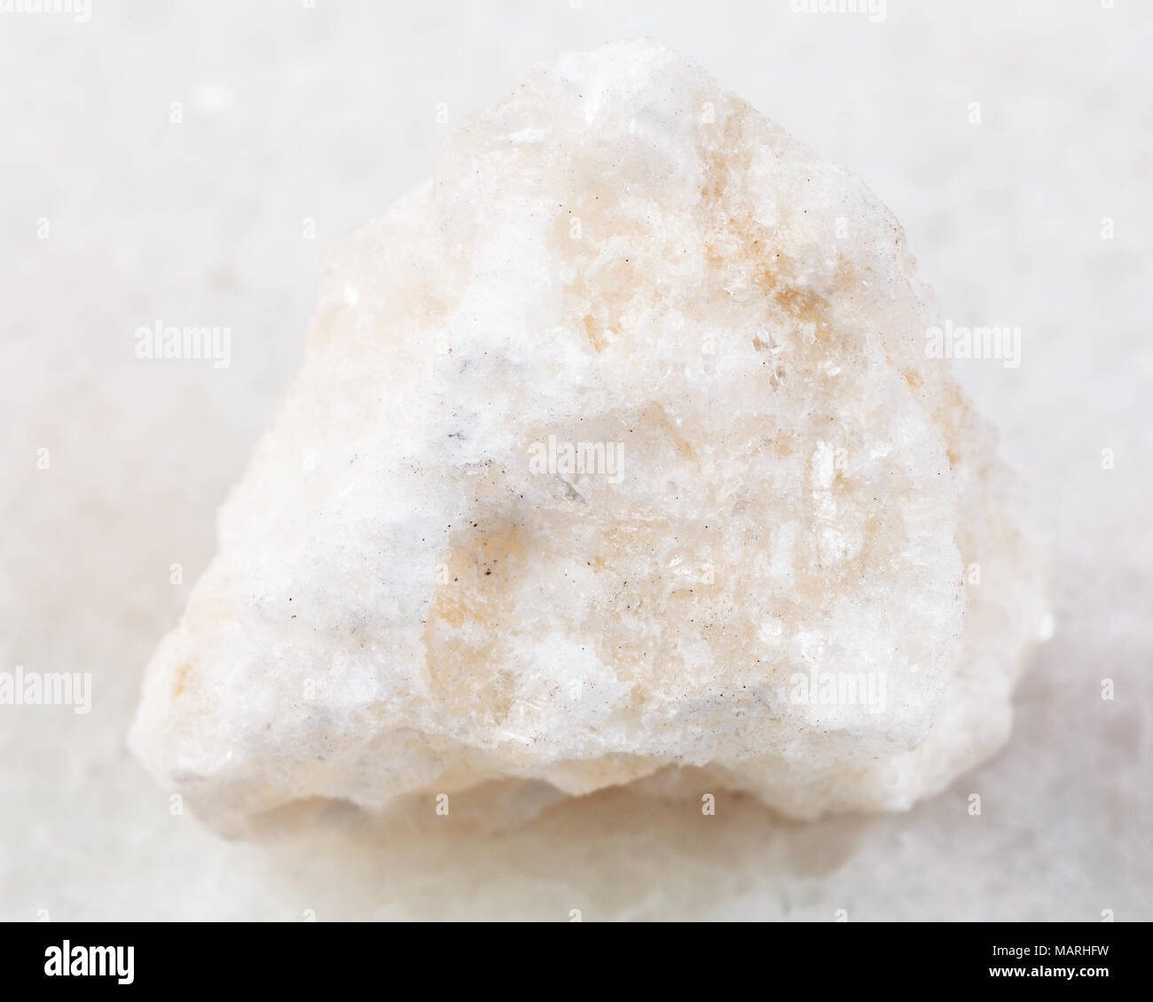 macro shooting of natural mineral rock specimen - rough anhydrite stone ...