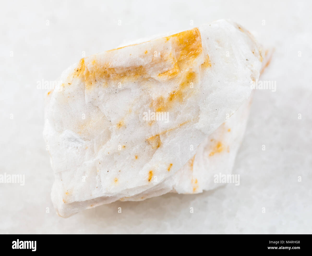 macro shooting of natural mineral rock specimen - raw Baryte ore on ...