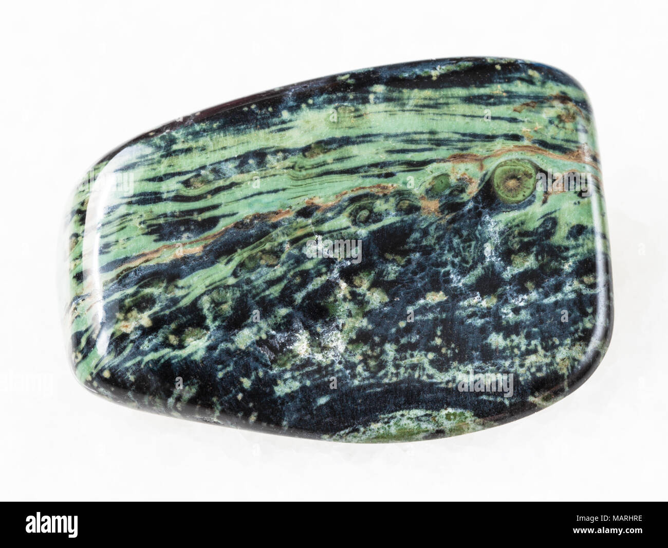 macro shooting of natural mineral rock specimen - polished rhyolite ...