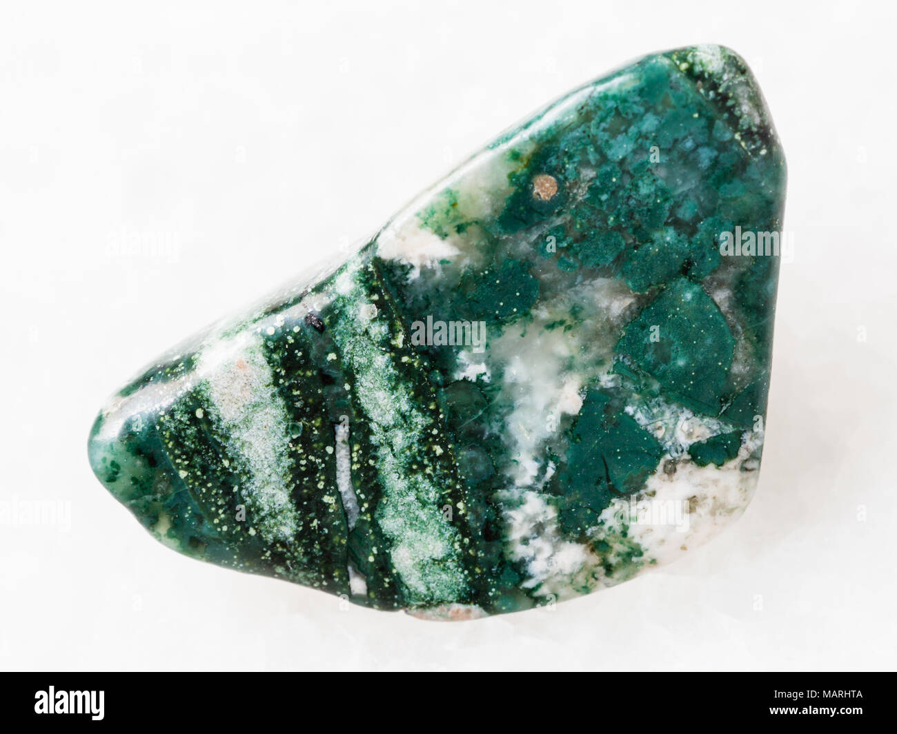 macro shooting of natural mineral rock specimen - polished Chlorite ...