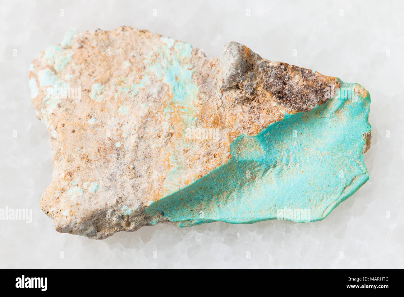 macro shooting of natural mineral rock specimen - rough Turquoise gem ...
