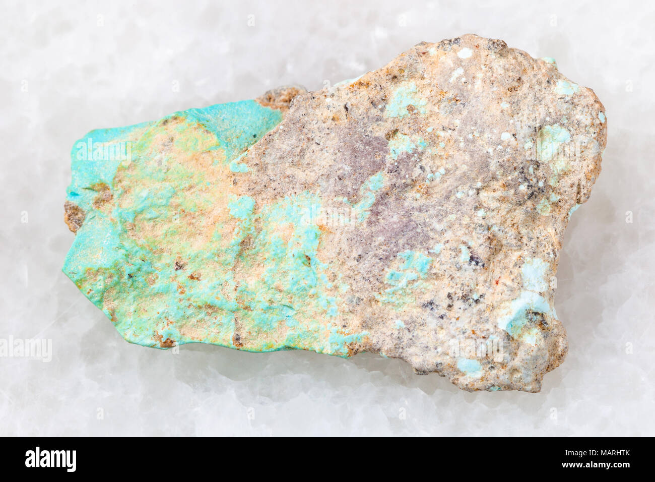 macro shooting of natural mineral rock specimen - raw Turquoise gem ...