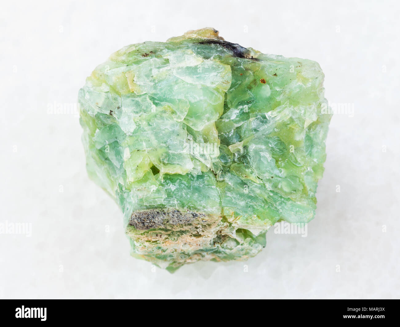 macro shooting of natural mineral rock specimen - rough crystal of ...