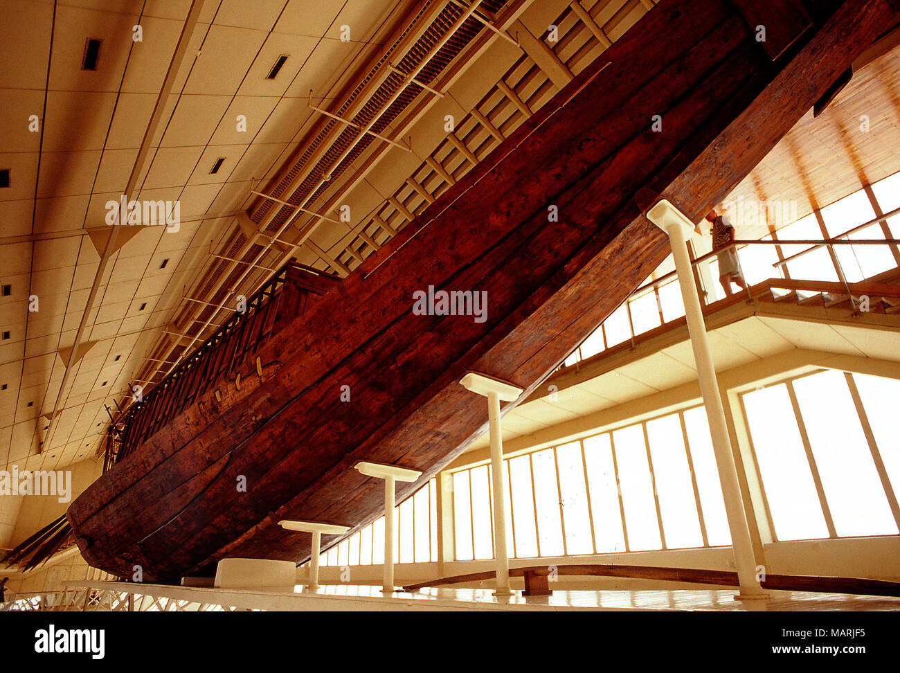 The Solar Barque at the pyramids of Giza,Egypt Stock Photo - Alamy