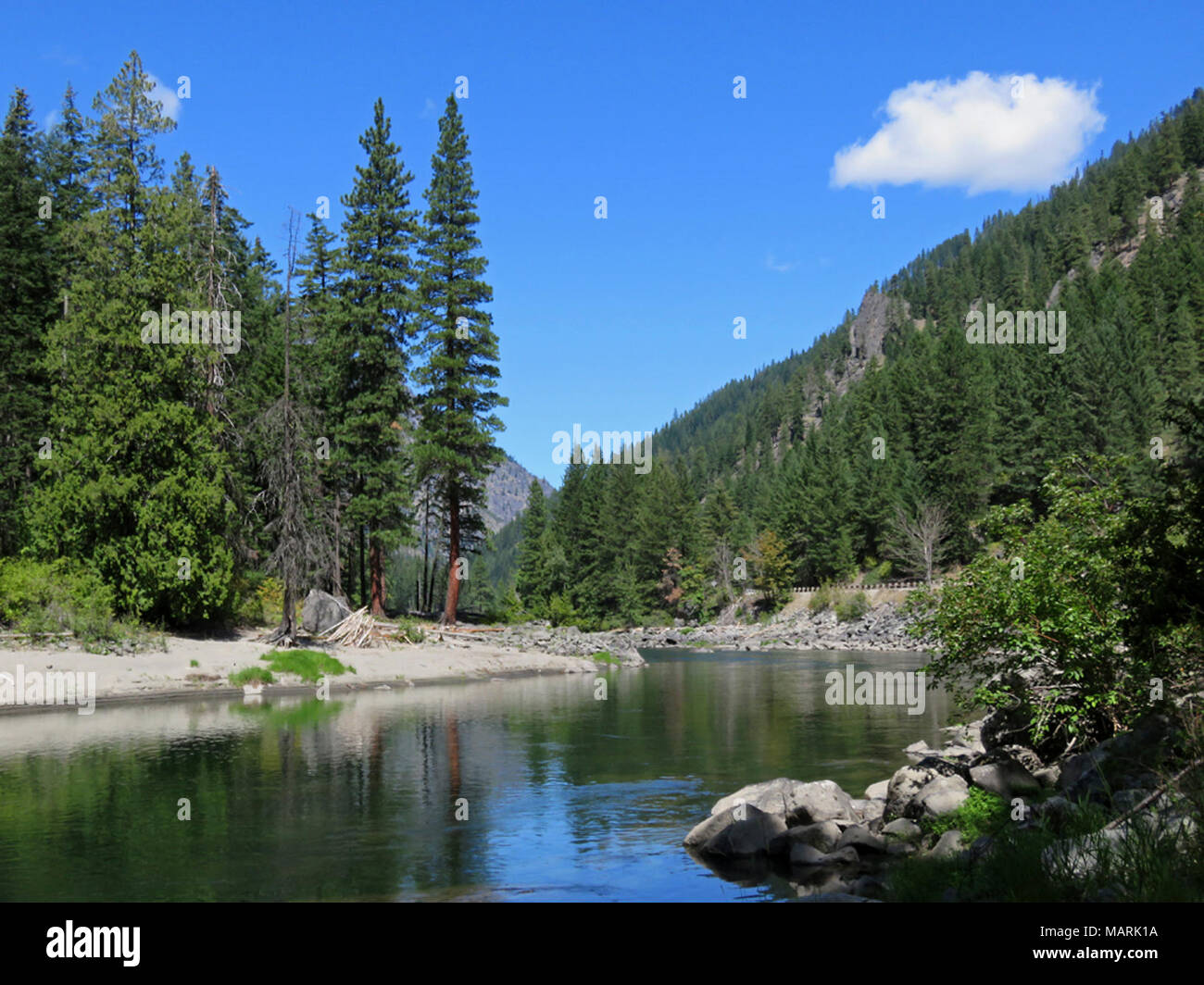 Wenatchee River in WA Stock Photo - Alamy