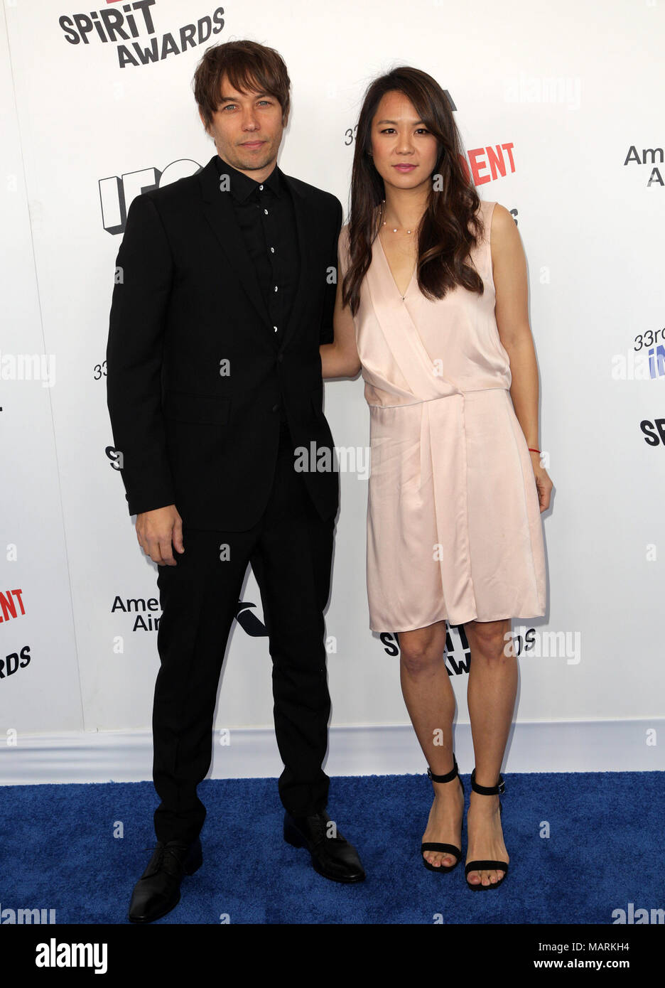 Celebrities attend 2018 Film Independent Spirit Awards in Santa Monica. Featuring: Sean Baker ...