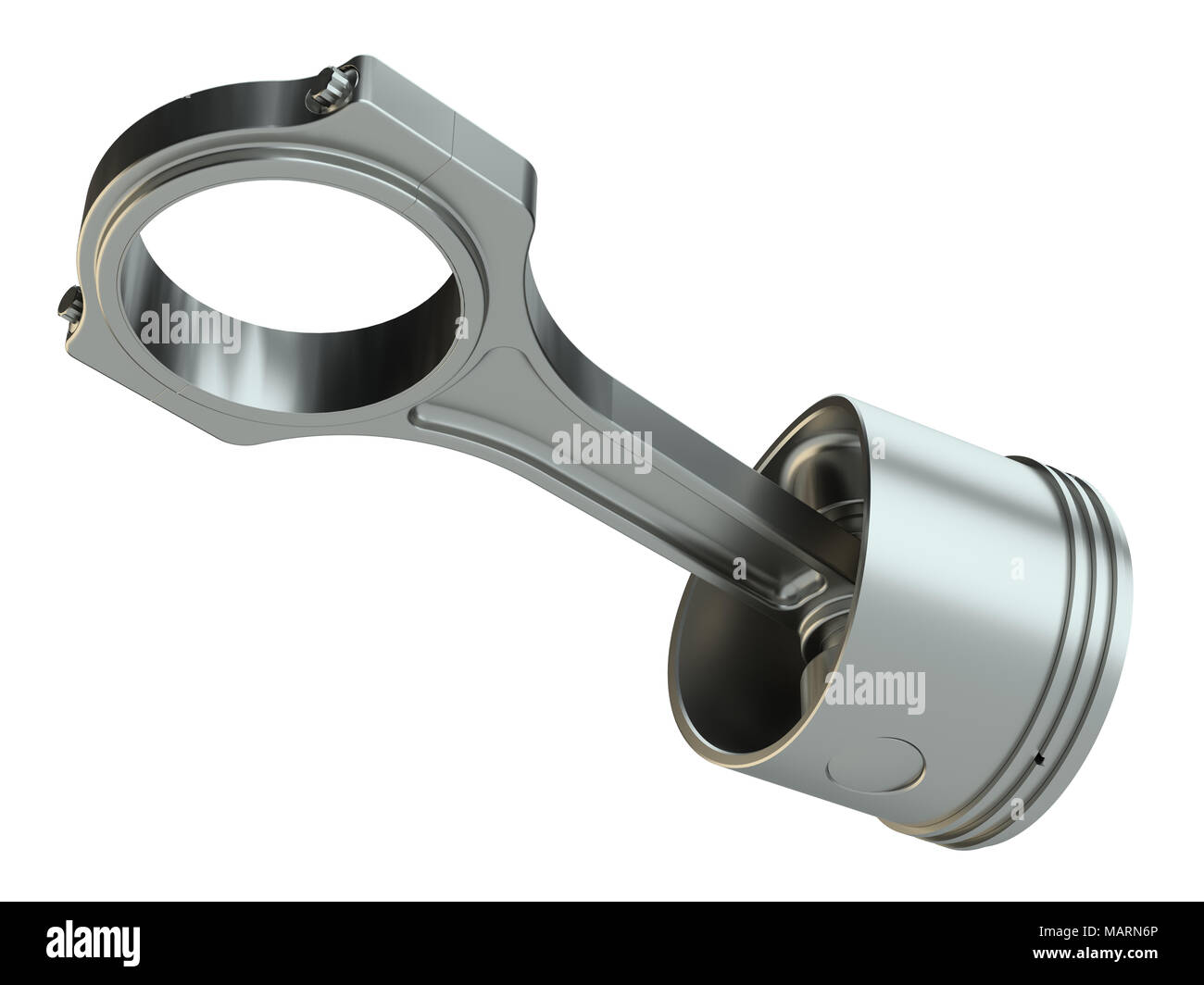 Piston with connecting rod Stock Photo - Alamy