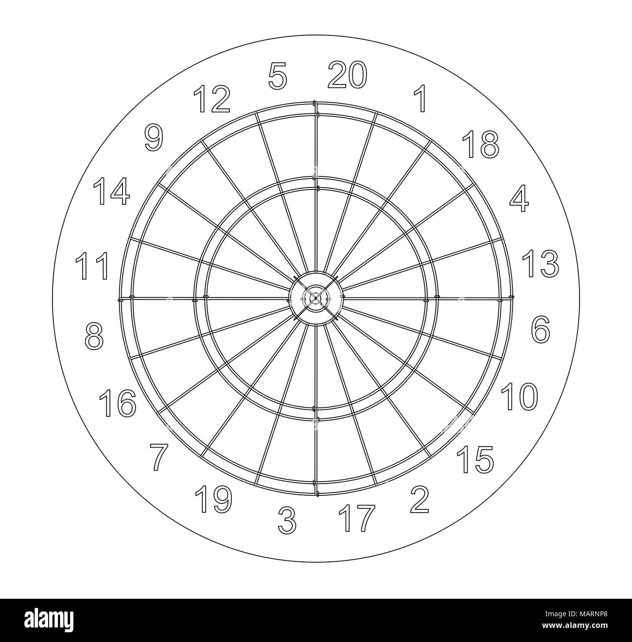 Target center 3d icon Black and White Stock Photos & Images - Alamy