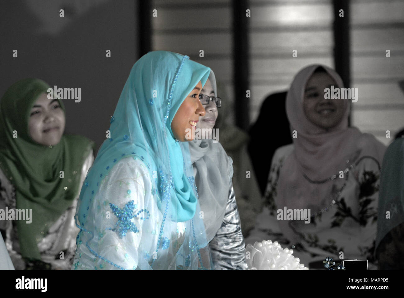 Solemnistion ceremony in Malaysian Malay Islam community Stock Photo ...