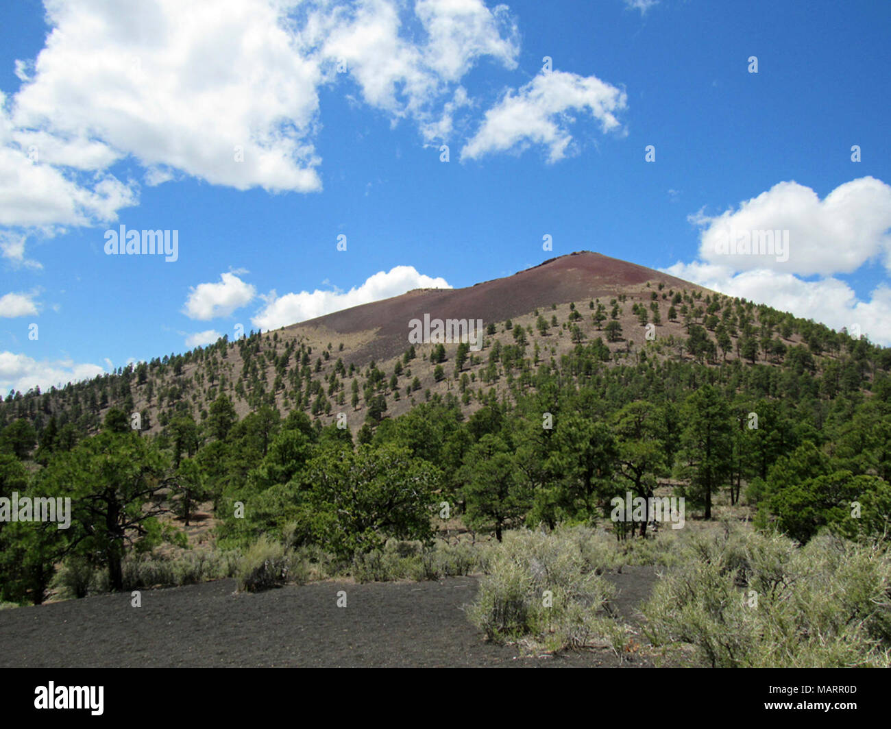 Sunset Crater Volcano NM in Arizona Stock Photo - Alamy
