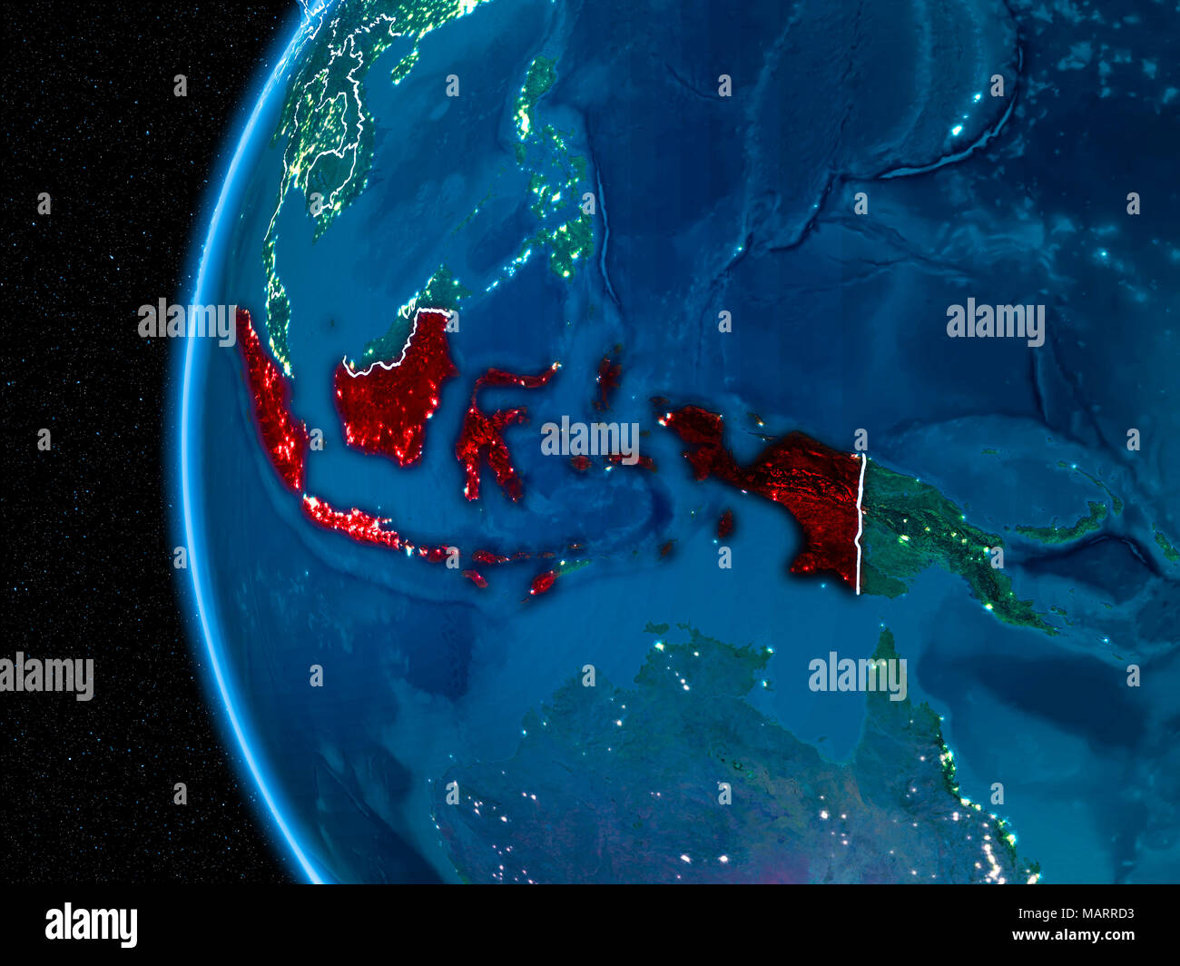 Orbit view indonesia night hi-res stock photography and images - Alamy
