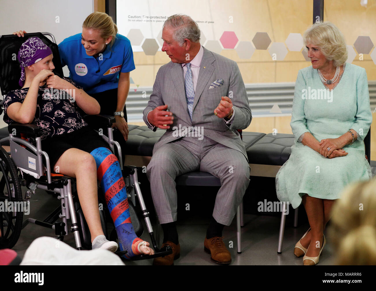 The Prince of Wales and the Duchess of Cornwall meet Abigail Head, a ...