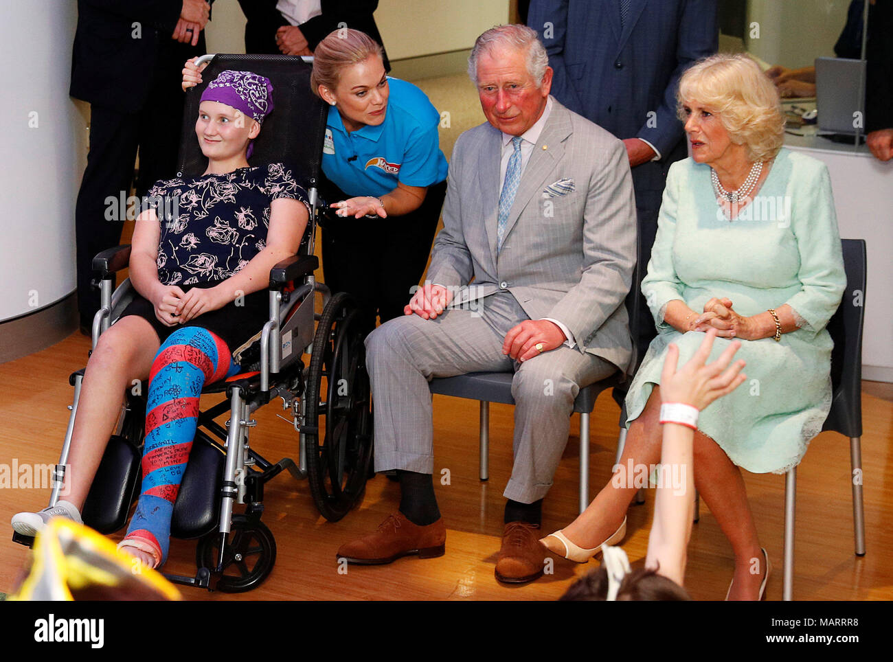 The Prince of Wales and the Duchess of Cornwall watch a performance ...