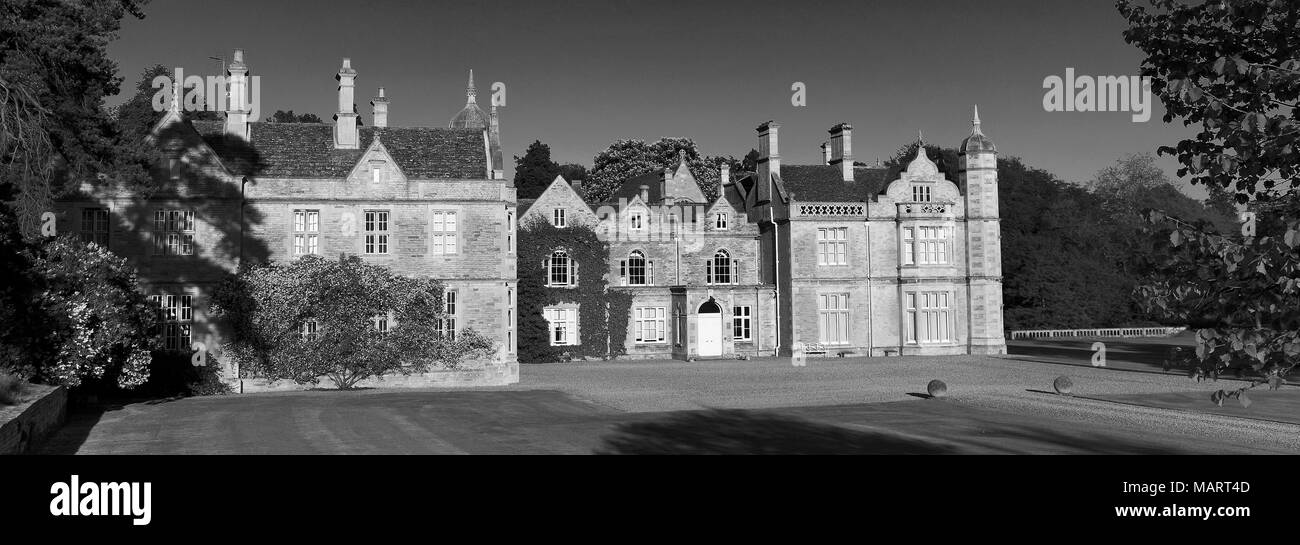 Summer view of Exton Hall, Exton village, Rutland County, England, UK ...