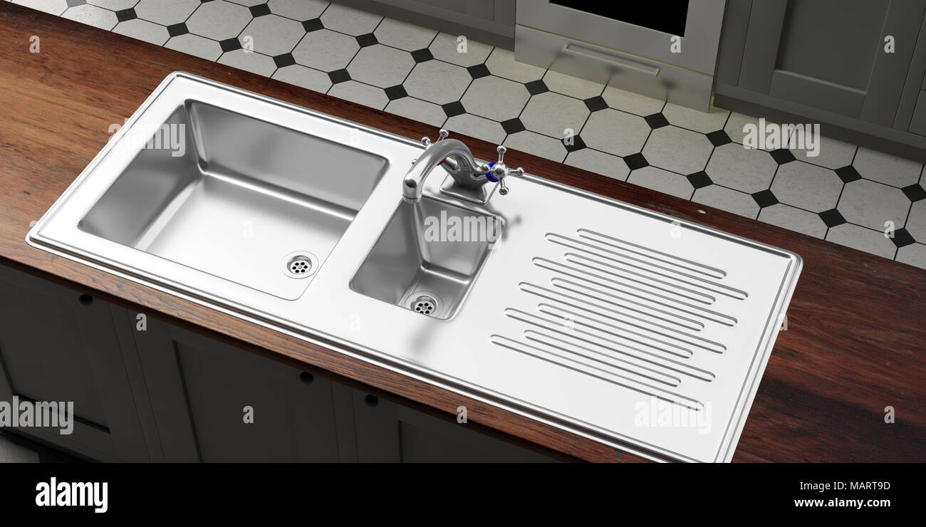 Kitchen worktop from above hi-res stock photography and images - Alamy