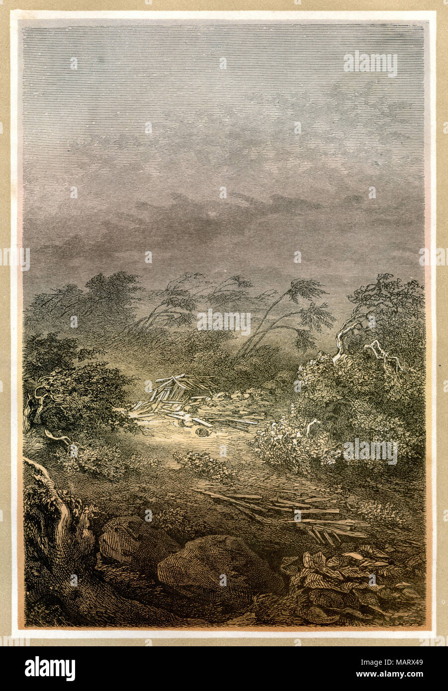 hurricane, 1872 Stock Photo - Alamy