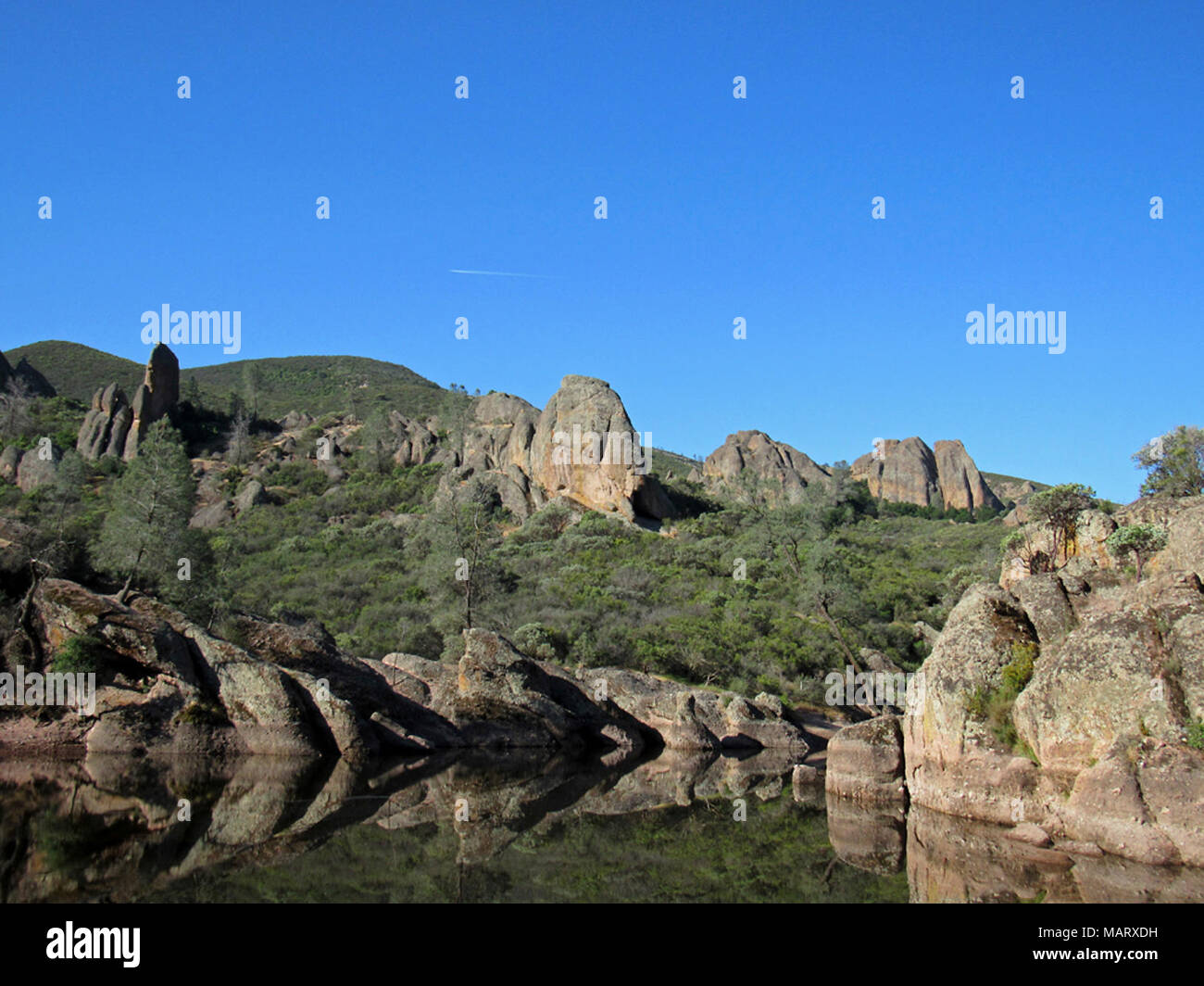Bear Gulch Reservoir at Pinnacles NP in CA Stock Photo - Alamy