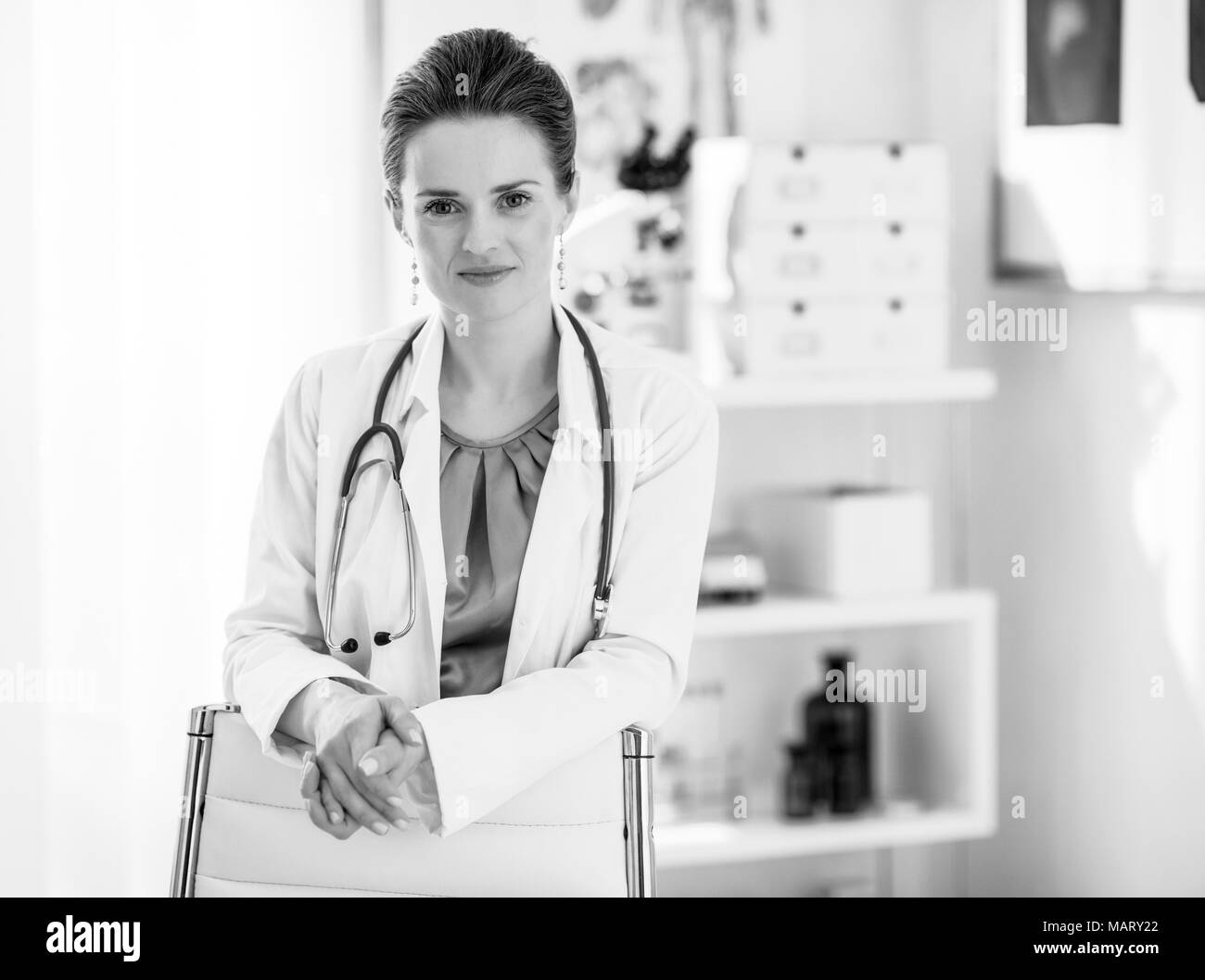 Workplace happy hospital Black and White Stock Photos & Images - Alamy