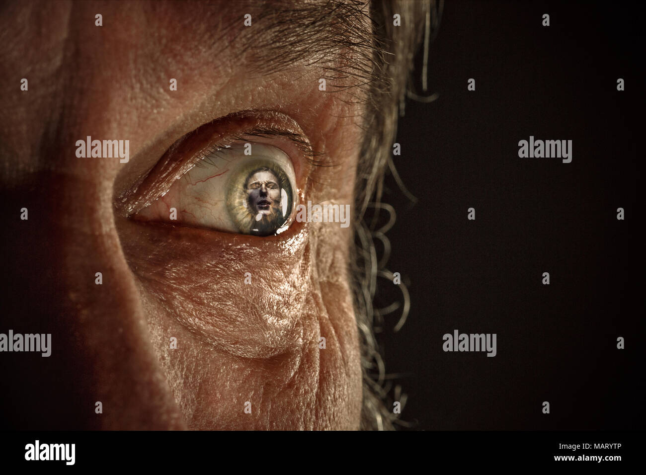 Angry man face close up hi-res stock photography and images - Alamy