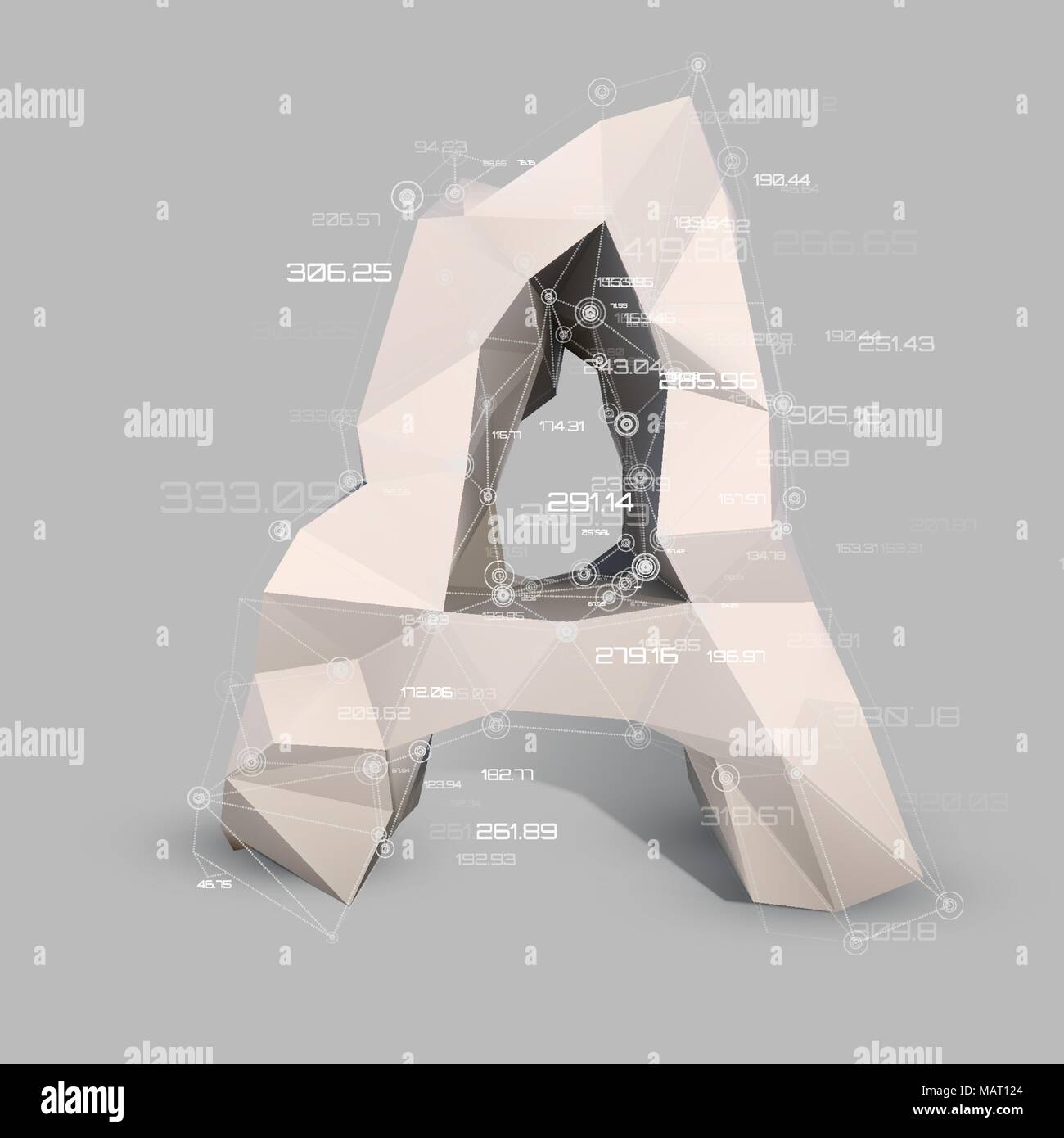 Capital latin letter A in low poly style Stock Vector Image & Art - Alamy