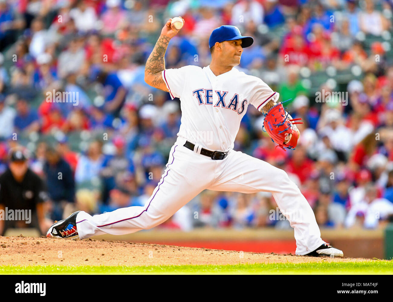 Mar 29, 2018: Texas Rangers relief pitcher Matt Bush #51 during an ...