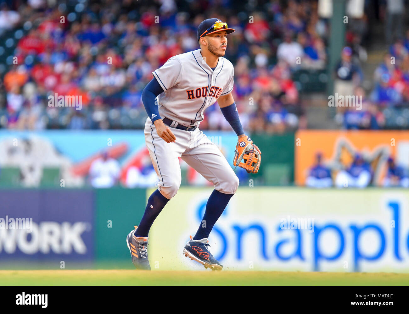 Mar 29, 2018: Houston Astros shortstop Carlos Correa #1 during an ...