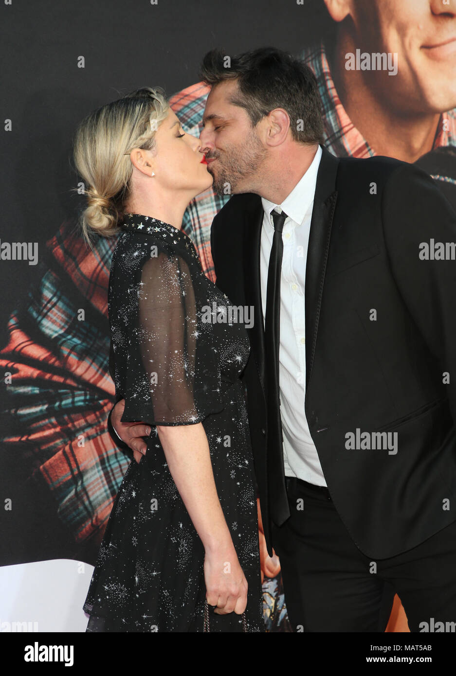 Westwood, Ca. 3rd Apr, 2018. Kathleen Robertson, Chris Cowles, at the ...