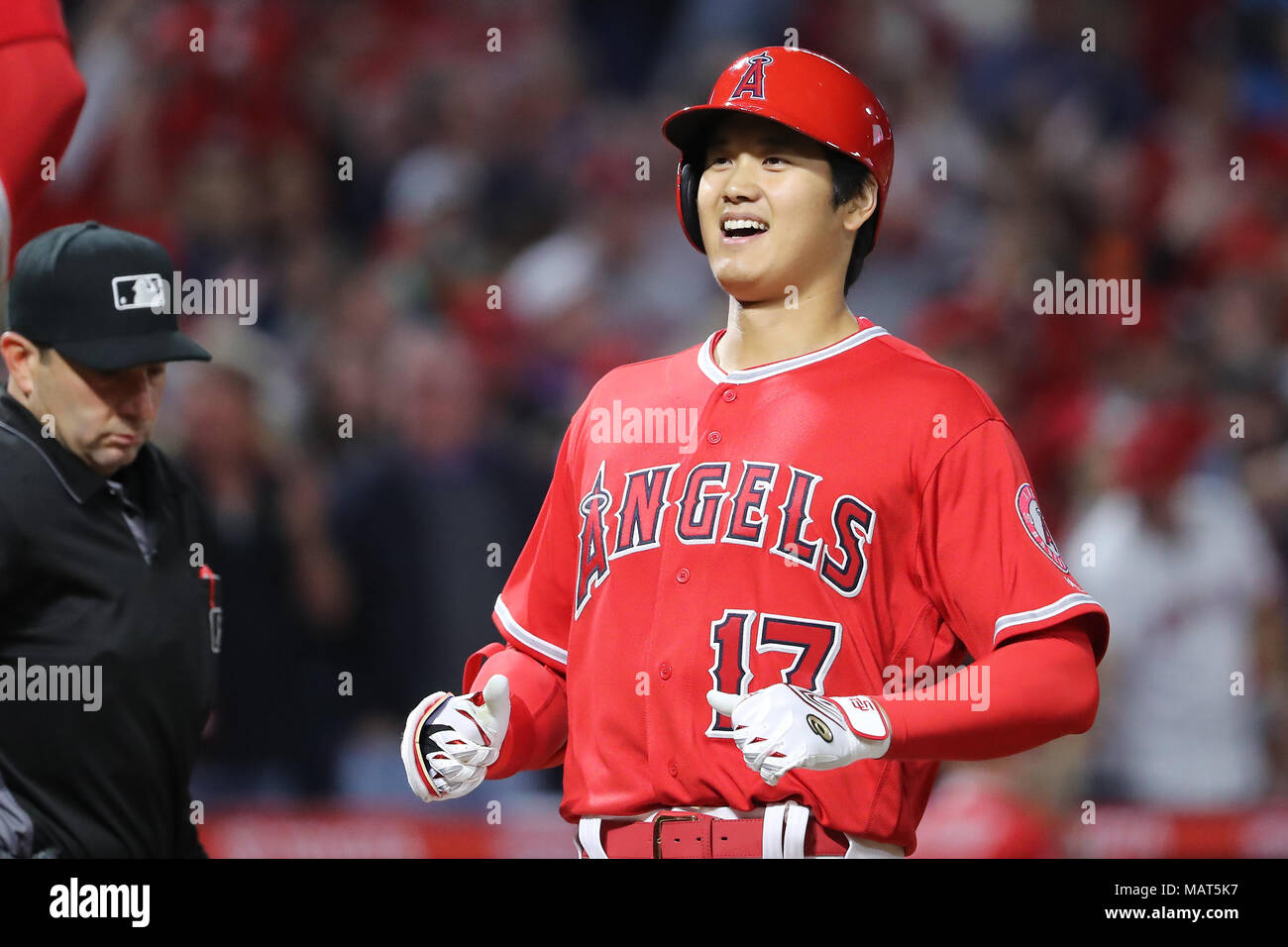 Shohei ohtani first plate angels hi-res stock photography and images ...
