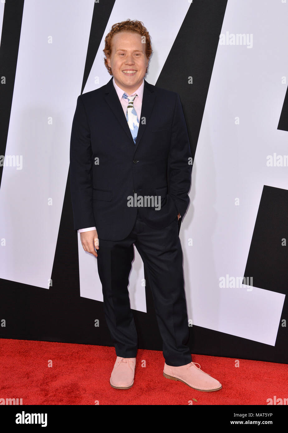 LOS ANGELES, CA. April 03, 2018: Jimmy Bellinger at the premiere for ...