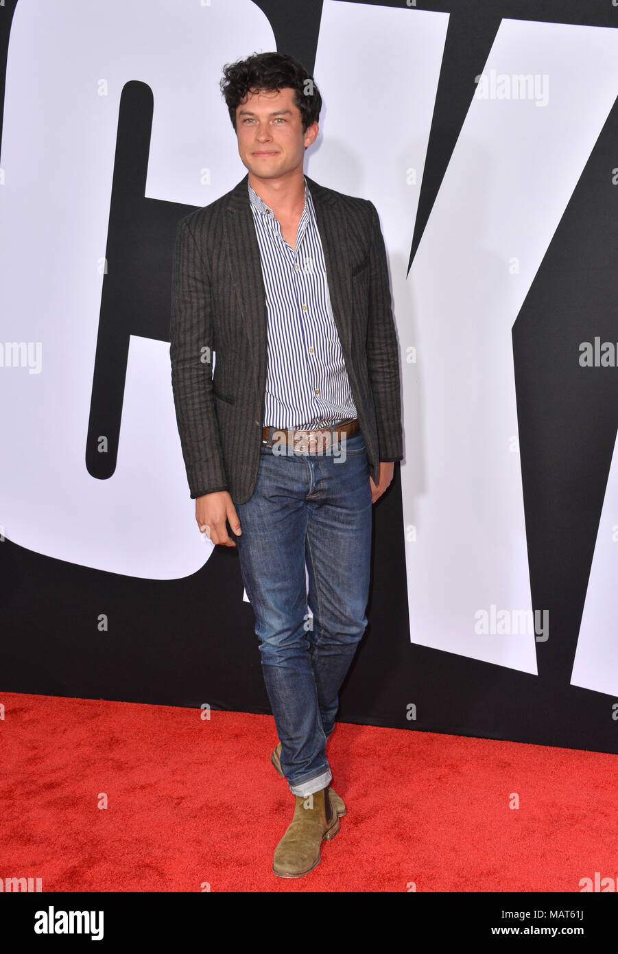 LOS ANGELES, CA. April 03, 2018: Graham Phillips at the premiere for ...