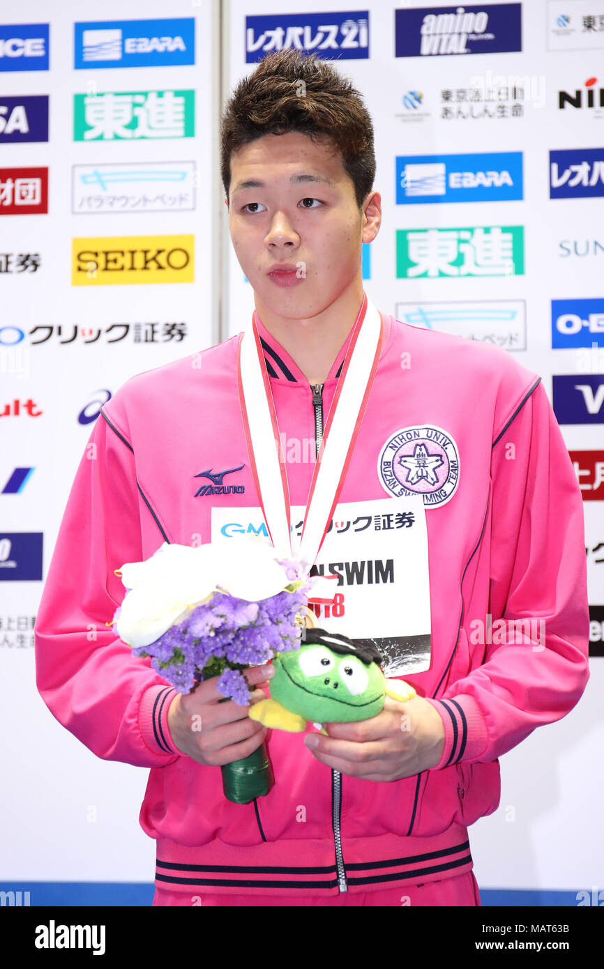 Tatsumi International Swimming Center, Tokyo, Japan. 3rd Apr, 2018. Keisuke Yoshida, APRIL 3 ...