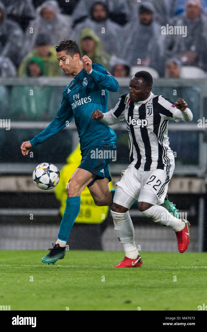Cristiano Ronaldo dos Santos Aveiro of Real Madrid Kojo Kwadwo Asamoah ...