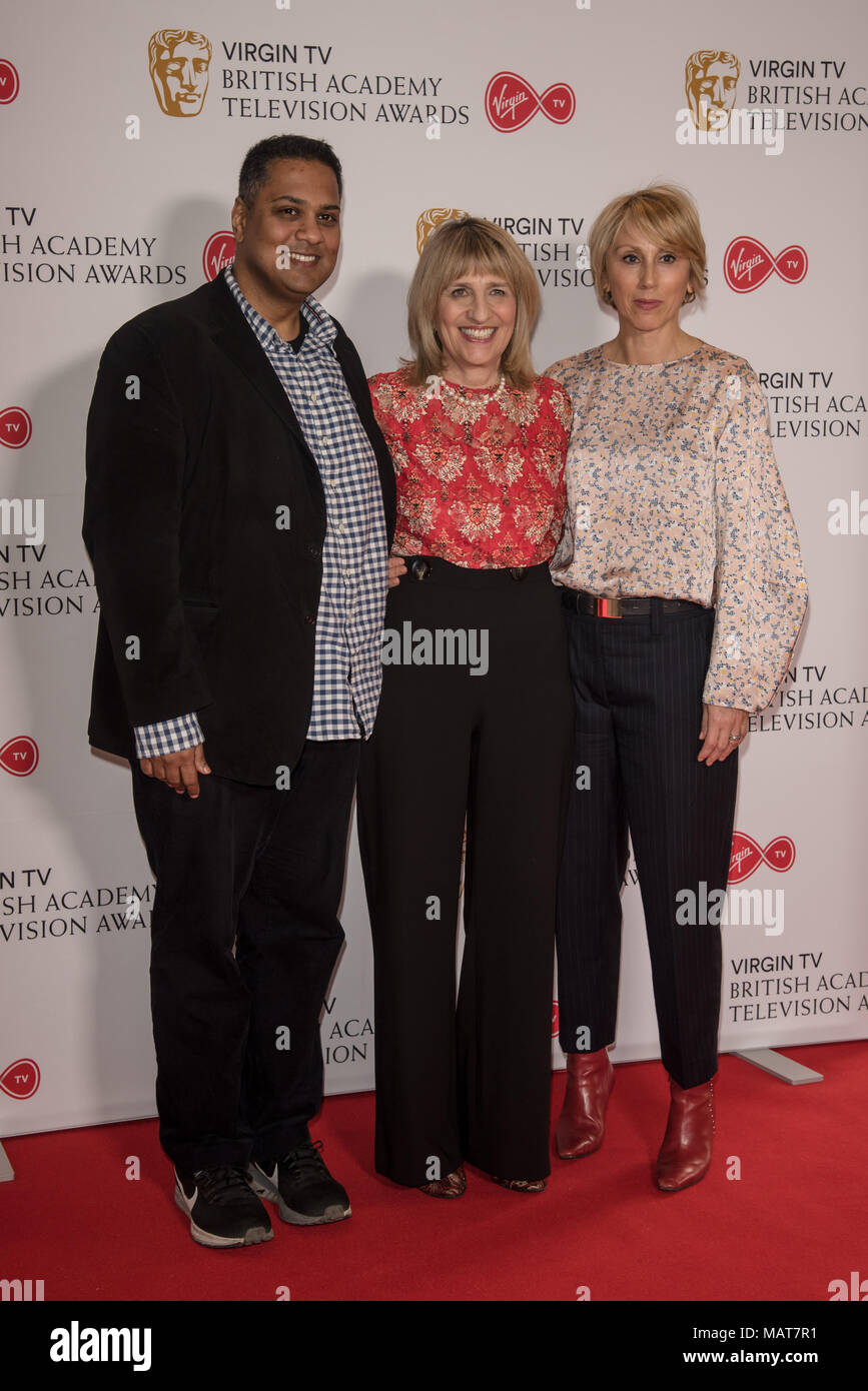 London, UK - 04 April 2018 Krishnendu Majumdar, Jane Lush and Hannah ...