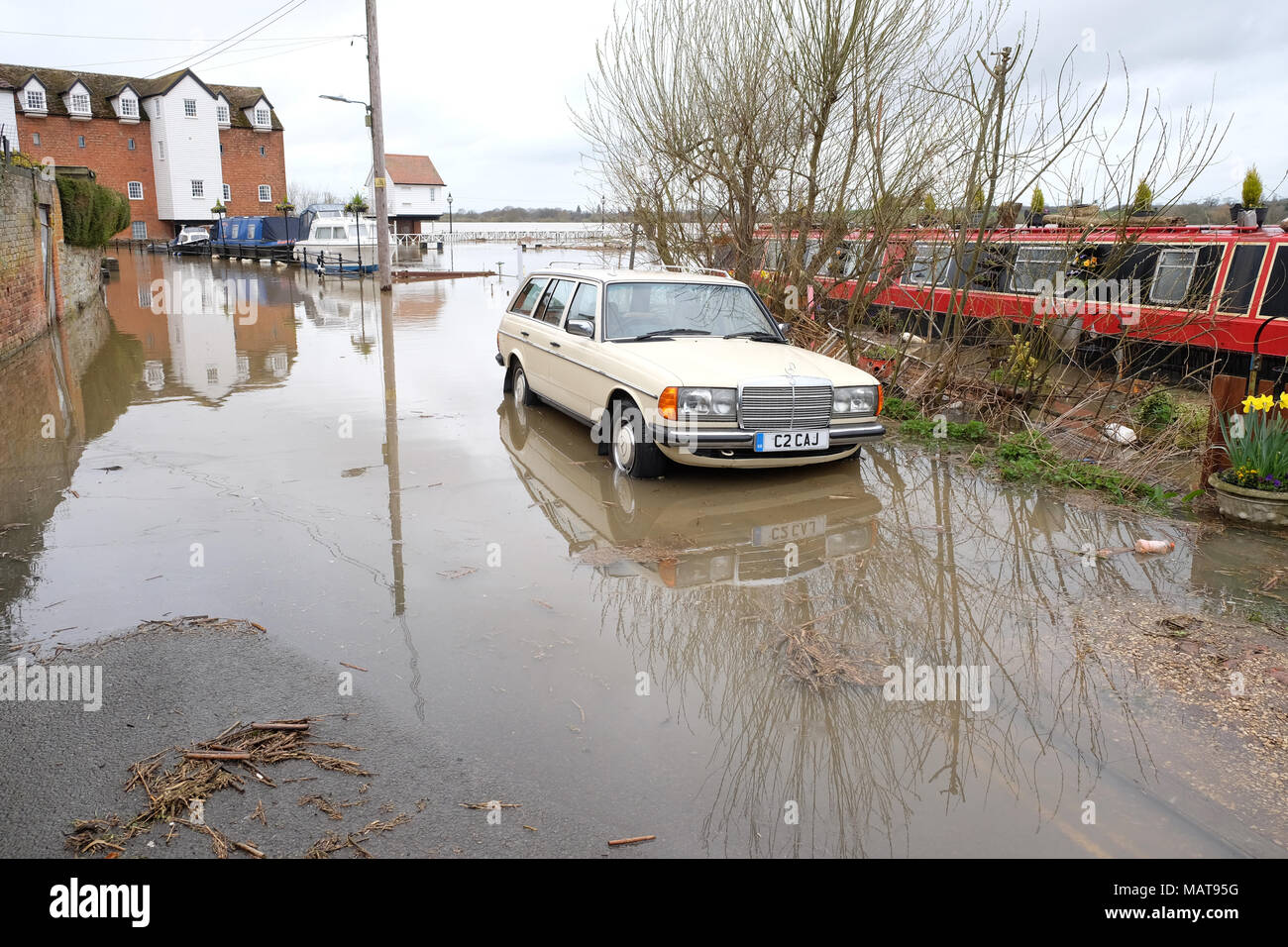 At the confluence of the river severn and river avon hi-res stock ...