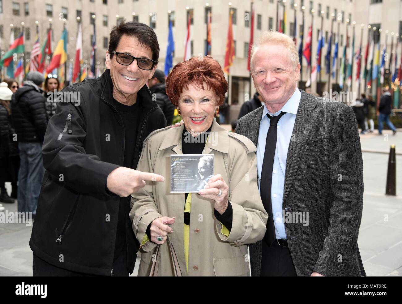 New York, NY, USA. 3rd Apr, 2018. Anson Williams, Marion Ross, Don Most ...