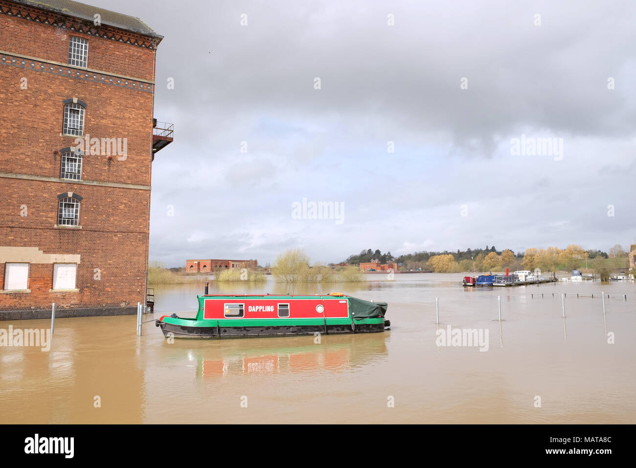 At The Confluence Of The River Severn And River Avon Hi Res Stock