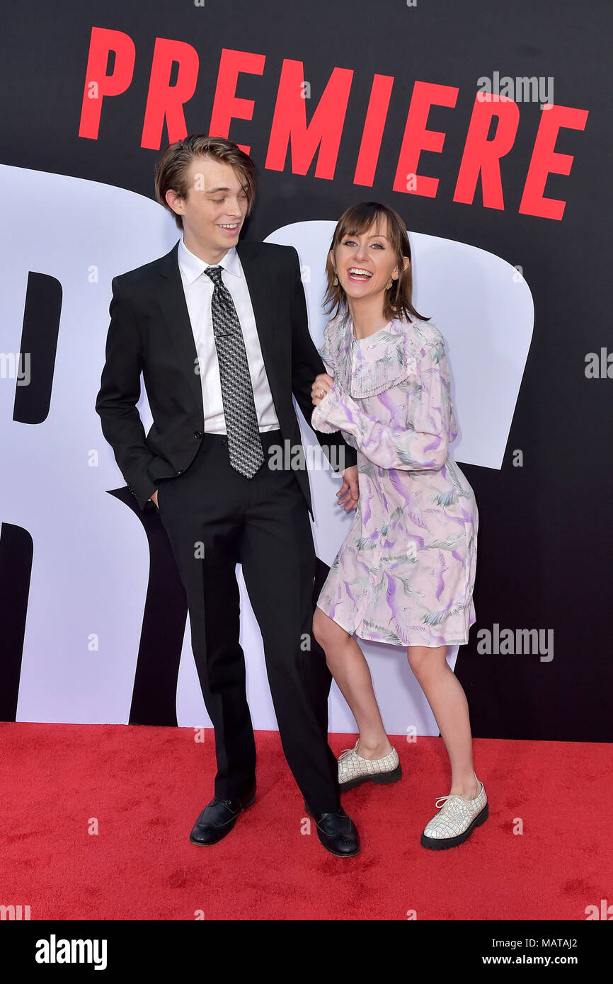 Dylan Snyder and Allisyn Ashley Arm attending the 'Blockers' premiere ...
