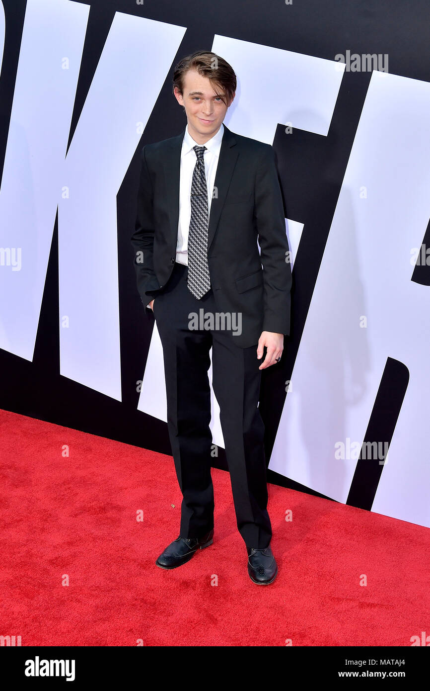 Dylan Riley Snyder attending the 'Blockers' premiere at Regency Village ...