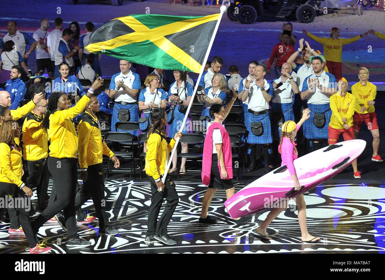 2018 team scotland cheer as hi-res stock photography and images - Alamy