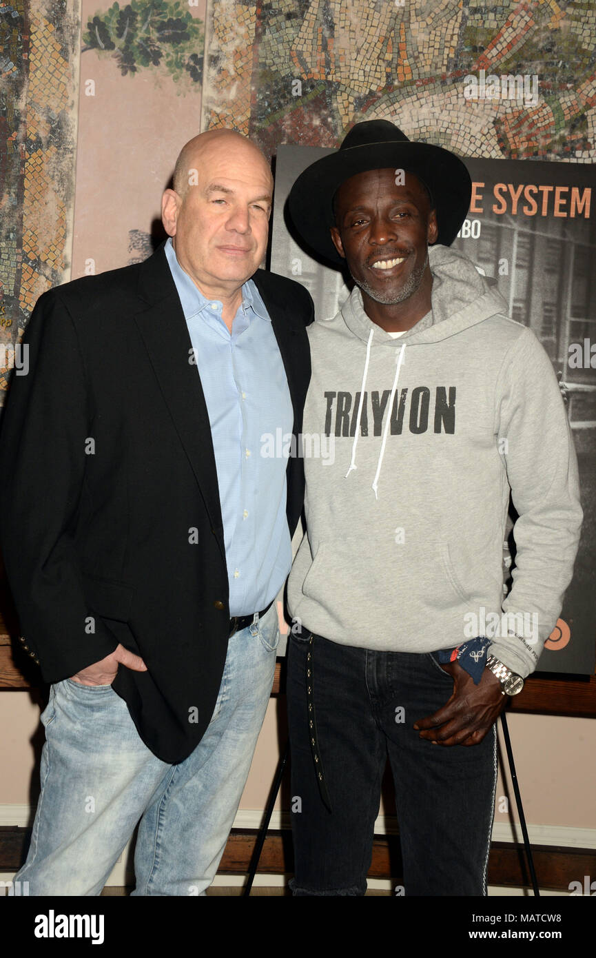 NEW YORK, NY - APRIL 03: David Simon, Michael Kenneth Williams attends ...