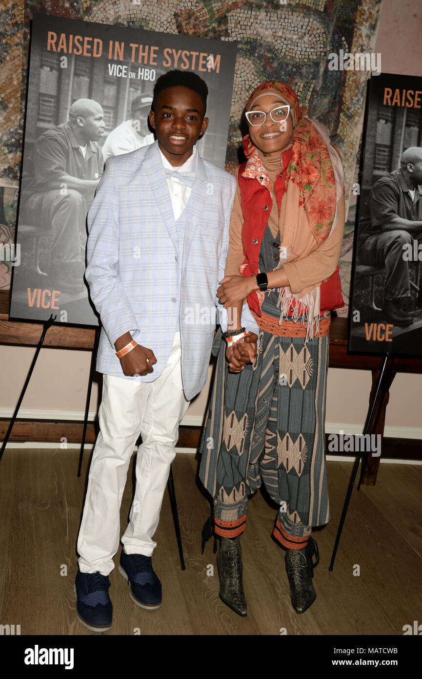 NEW YORK, NY - APRIL 03: Michael Elijah Walters, Bahiyyah Muhammad ...