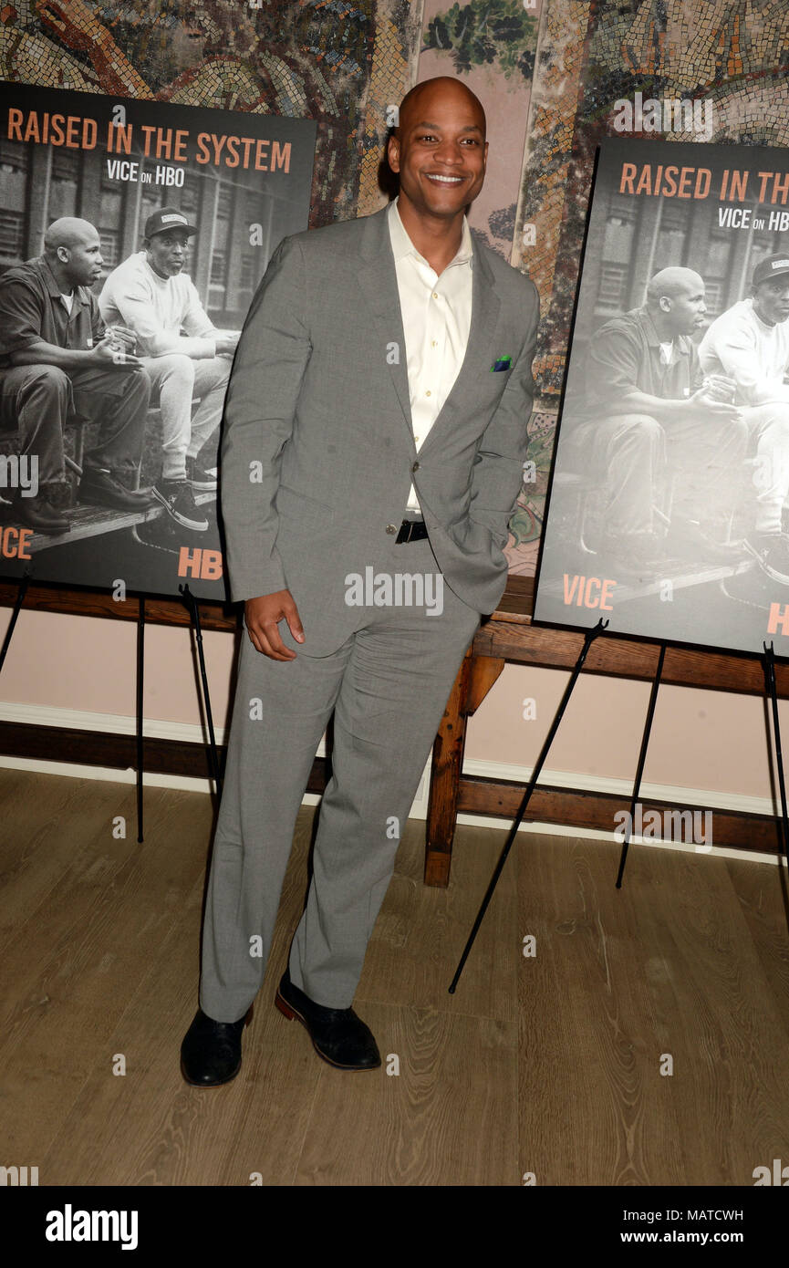 NEW YORK, NY - APRIL 03: Wes Moore attends the 'Vice' Season 6 Premiere ...