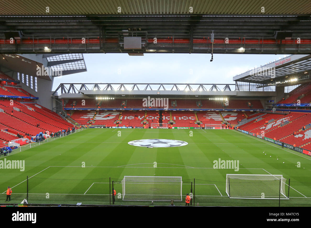 Anfield, UK. 4th Apr, 2018. Anfield, Liverpool, England; Champions ...