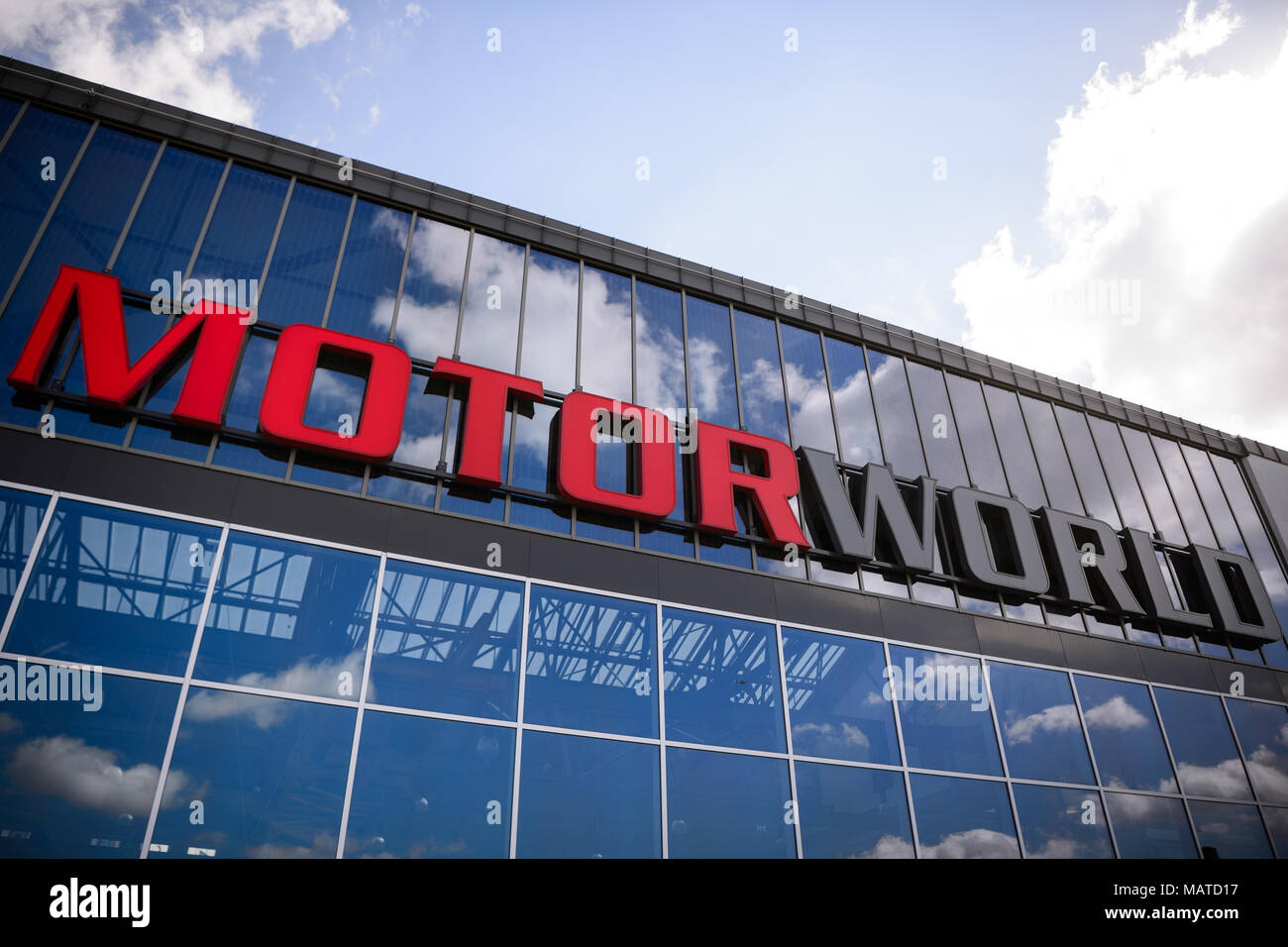 21 March 2018, Germany, Boeblingen: View of the lettering on the facade ...